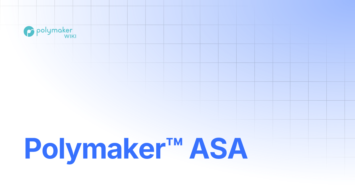 Polymaker™ Asa Polymaker Wiki 6312