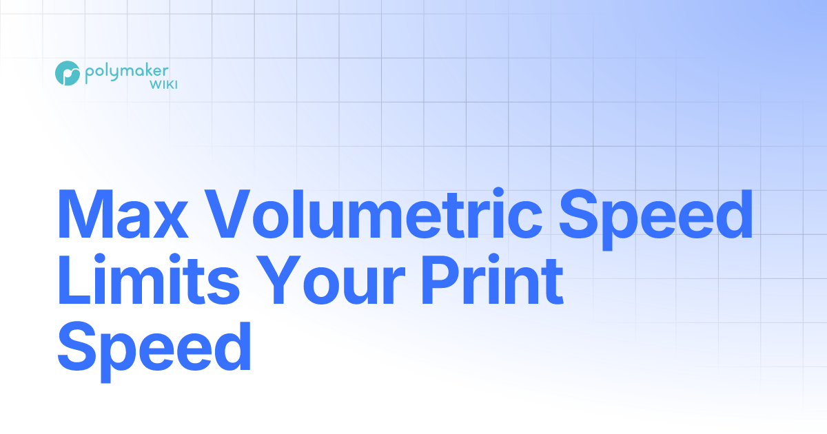 Max Volumetric Speed Limits Your Print Speed | Polymaker